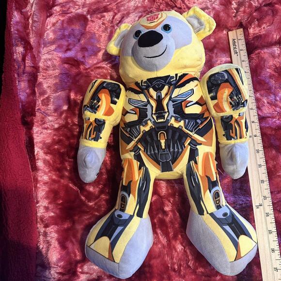 Toys | Build A Bear Yellow Transformers Bumblebee Plush Transforms To ...